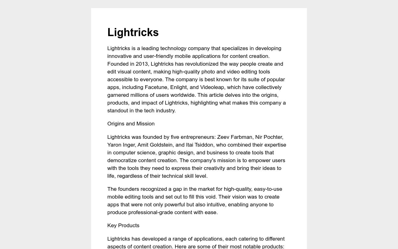 Lightricks